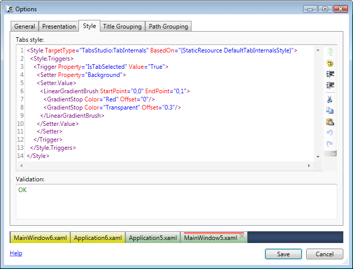 Selected tab overlay | Tabs Studio Blog (organizing Visual Studio ...